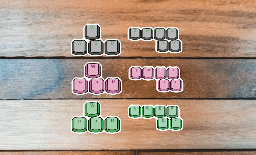 Video Game Sticker, PC Gaming Keyboard Decal, Gift for Gamer - Etsy