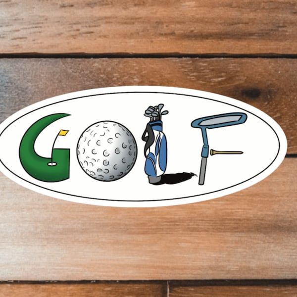 Golf Stickers - Etsy