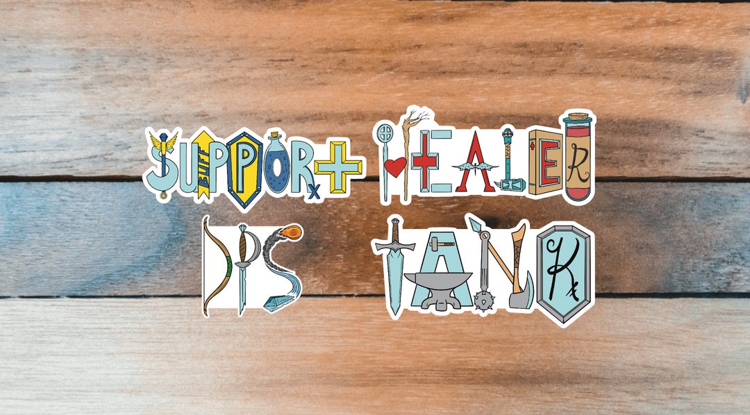 Video Game Stickers, Role Play Decal, MMO, Gift for Gamer, Gaming ...