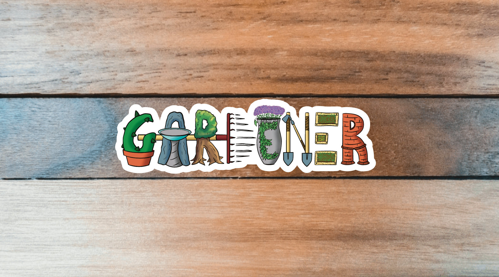 Gardener Sticker, Gardening Decal, Gift for Plant Lover - Etsy