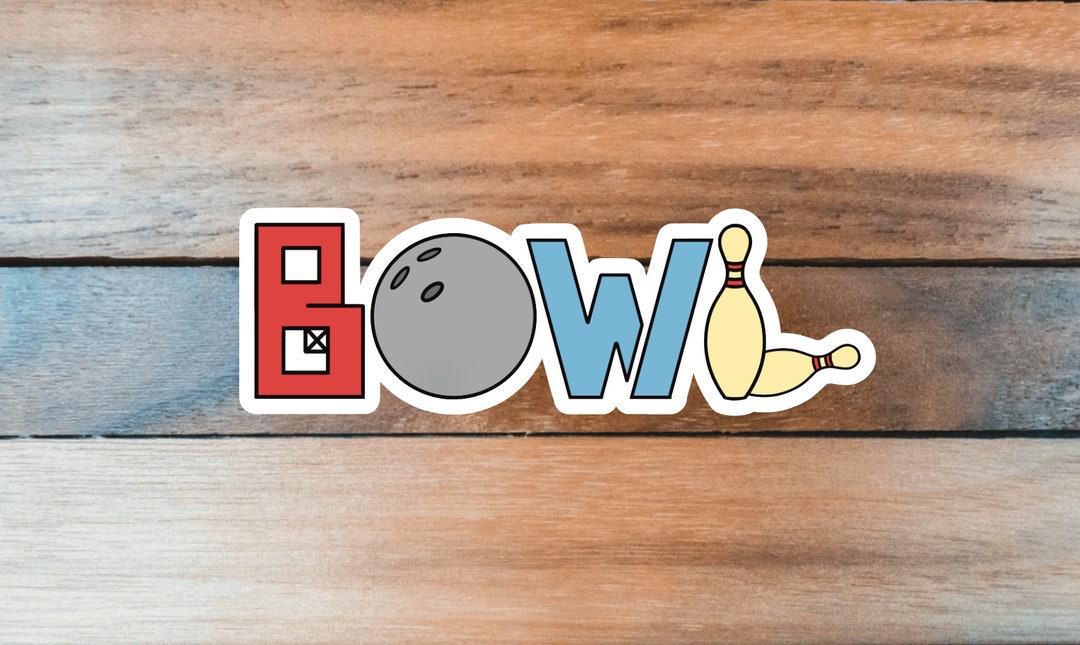 Bowling Sticker, Gift for Bowler, Sports Decal, Bowl - Etsy