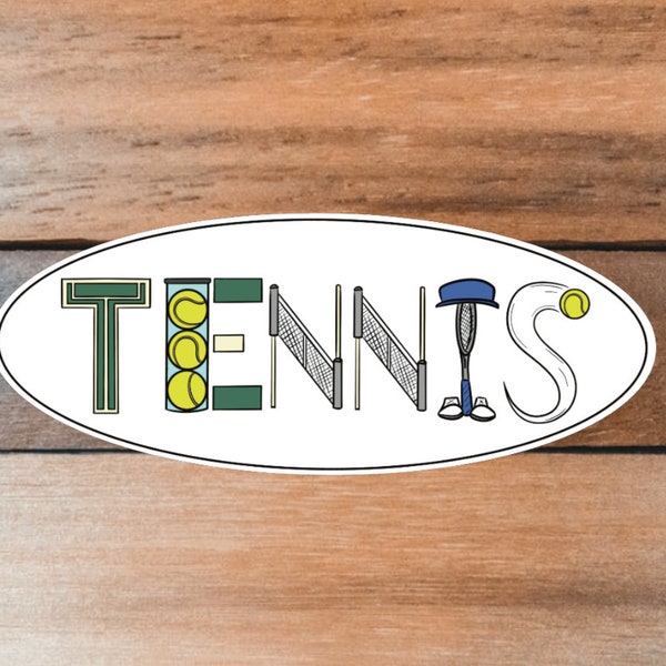 Tennis Decal - Etsy