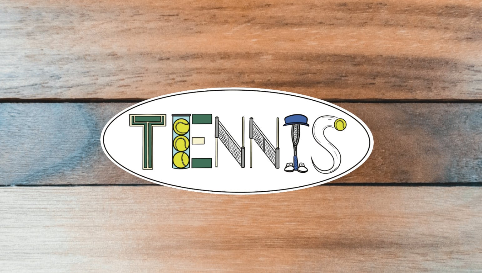 Tennis Sticker, Gift for Tennis Player, Sports Decal - Etsy