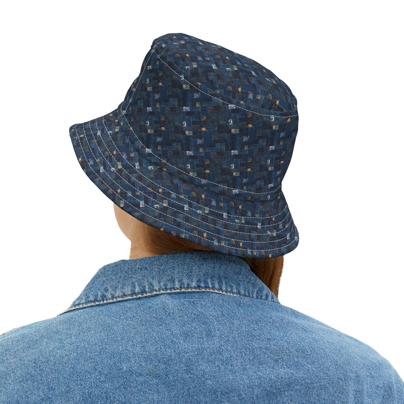 Bucket Hat Gift Patchwork Design Gardener Hat Mother's Day Father's Day ...