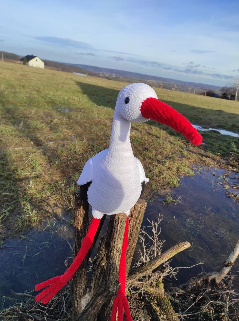 Stork Crochet Pattern, Realistic Stork, PDF Stork Pattern, Simple ...