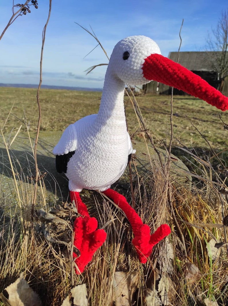 Stork Crochet Pattern, Realistic Stork, PDF Stork Pattern, Simple ...