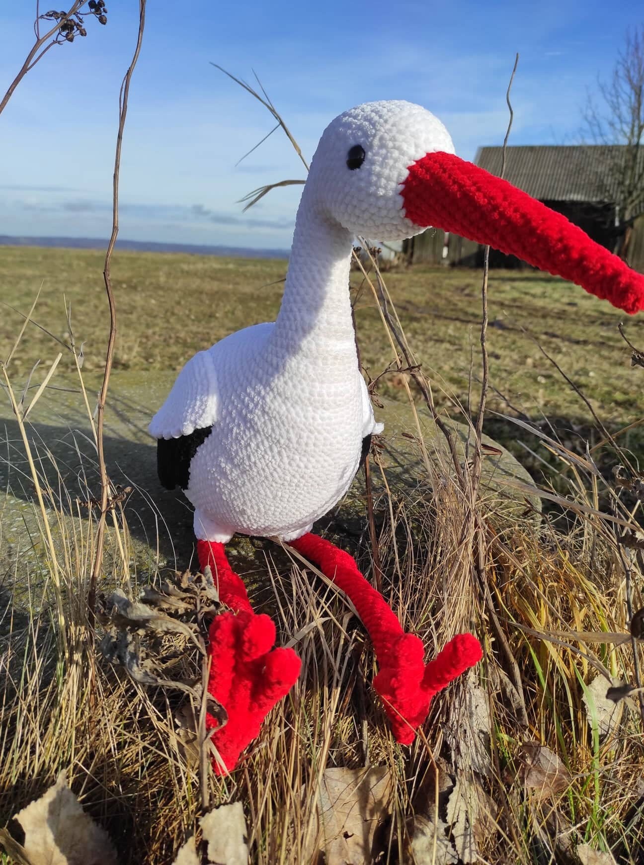 Stork Crochet Pattern, Realistic Stork, PDF Stork Pattern, Simple ...