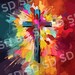Colour Cross|| PNG Colour Cross || Digital Download || Cross Art || SVG ...