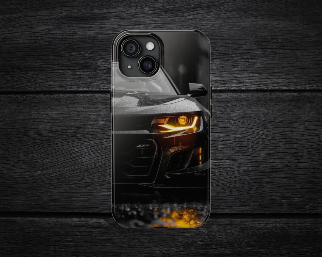 Bold Camaro ZL1 Phone Case for iPhone & Samsung Sleek Black Aesthetic ...