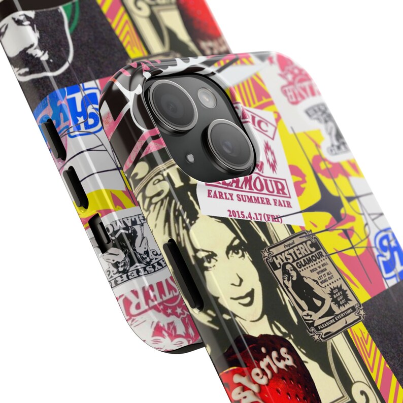 Hysteric Glamour Collage Phone Case for Iphone, Samsung Retro 90s ...