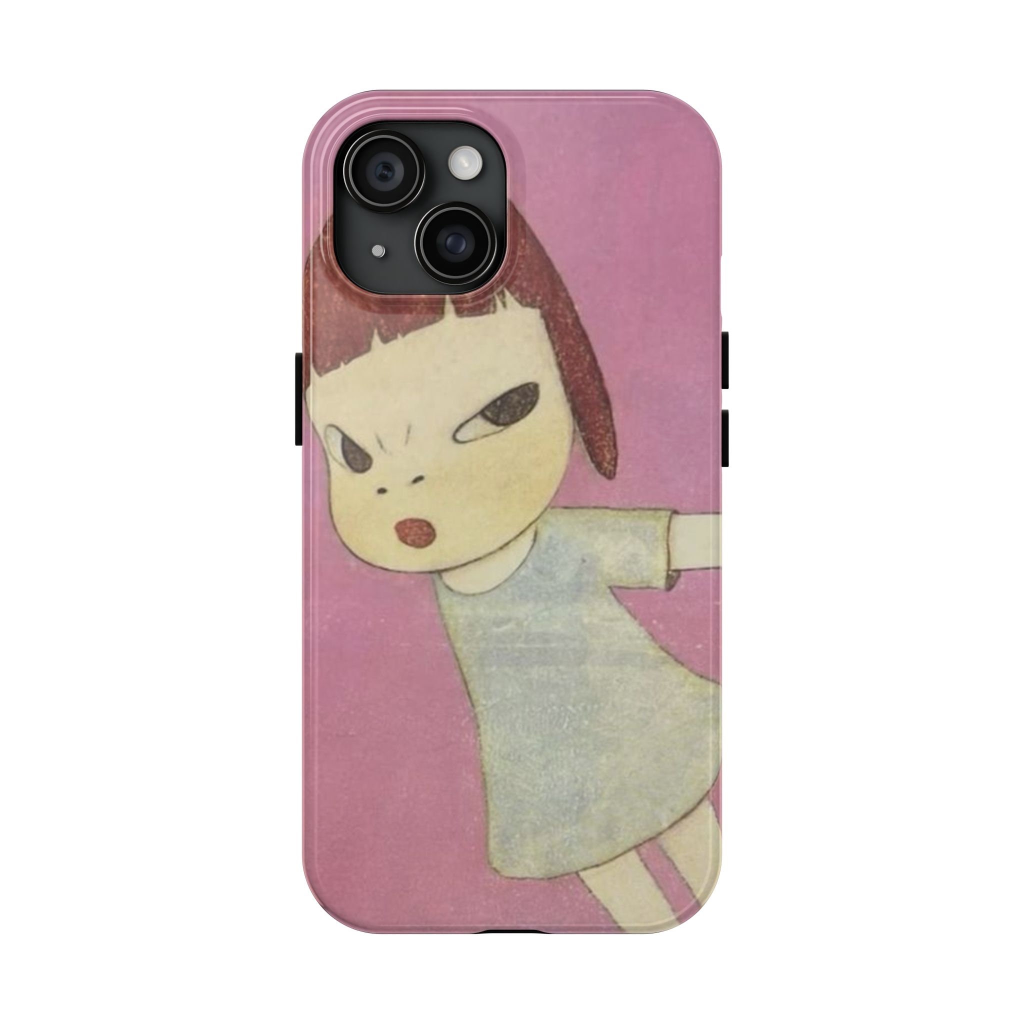 Custom Tough Phone Case Nara-inspired Character Pink Impact Resistant ...