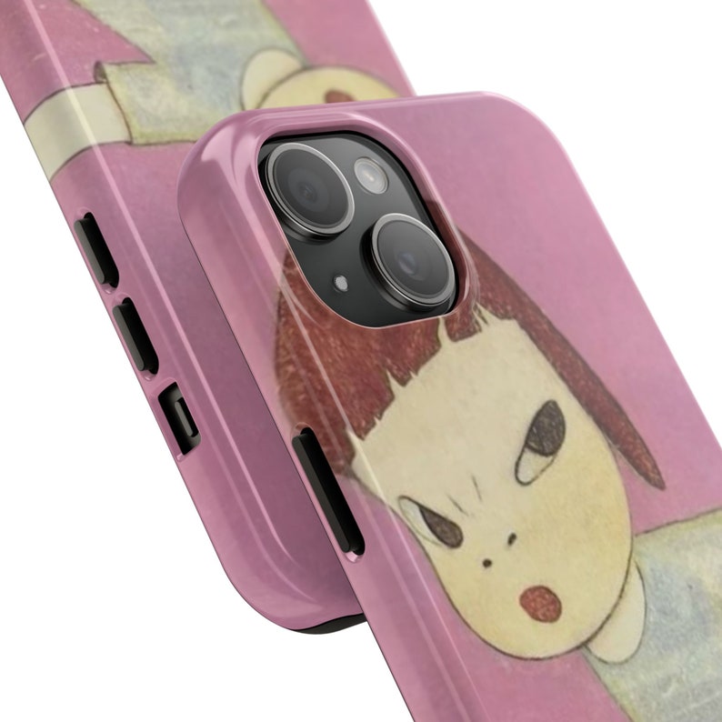 Custom Tough Phone Case Nara-inspired Character Pink Impact Resistant ...