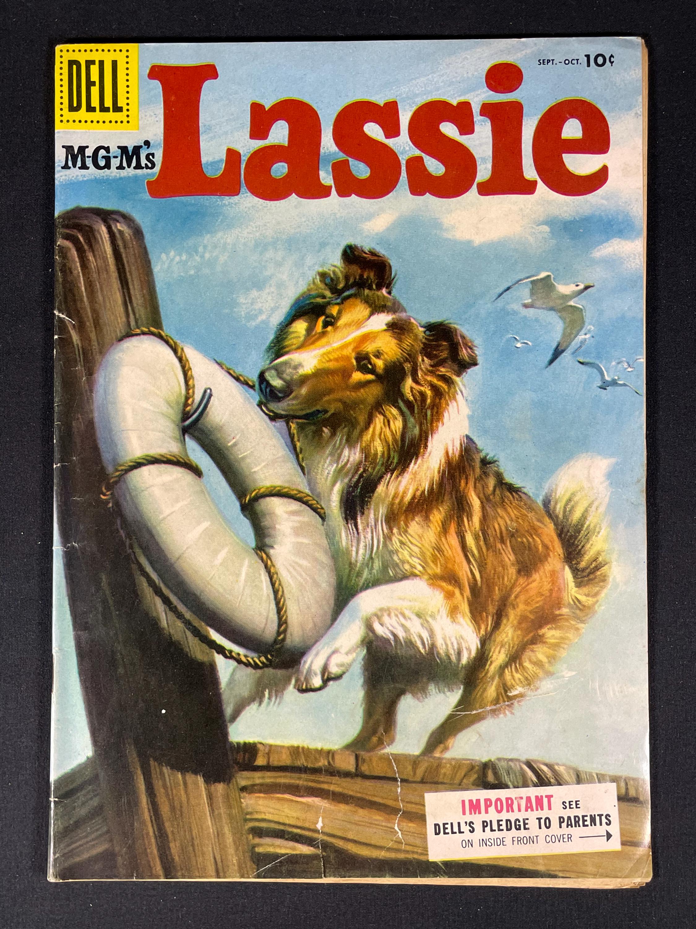 Mgm's Lassie Vol. 1 No. 24 — Dell Comics Sept/oct. 1955 — G/VG - Etsy
