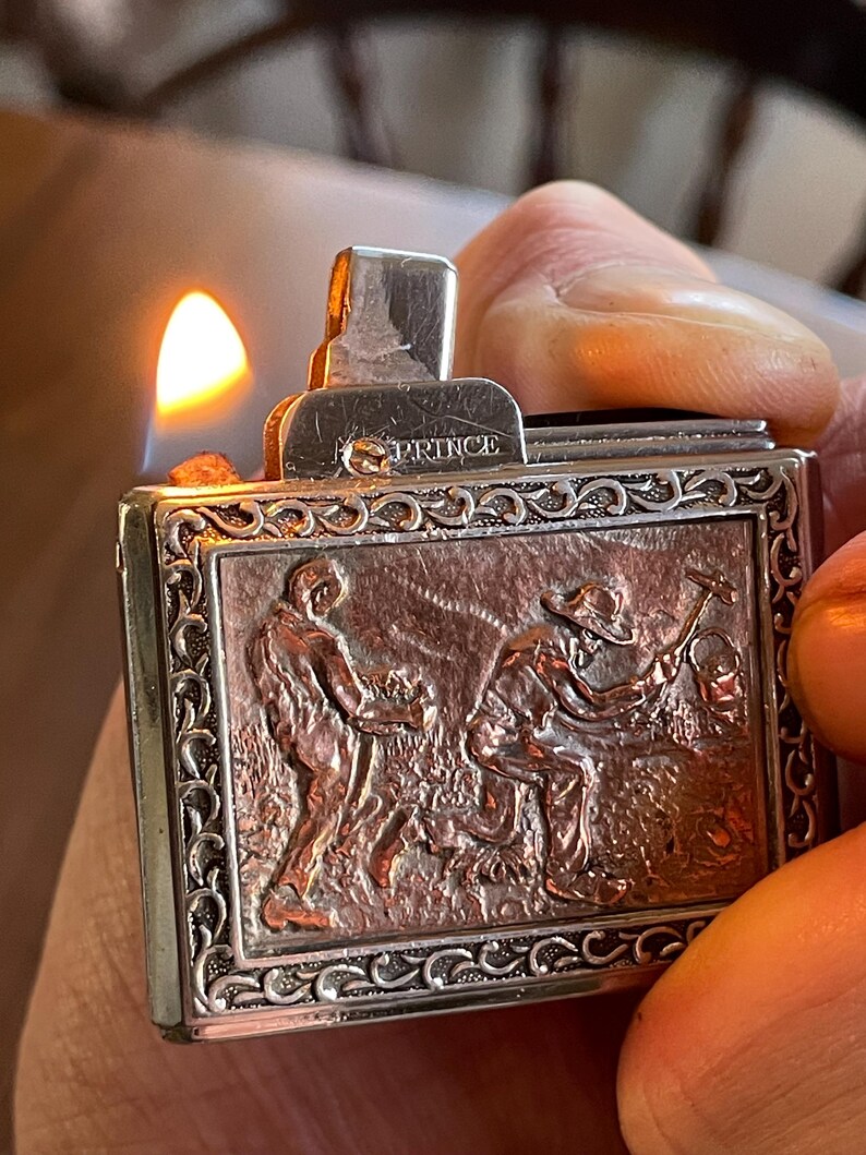 Vintage Prince 500 Automatic Lighter — Made in Japan — With Copper ...