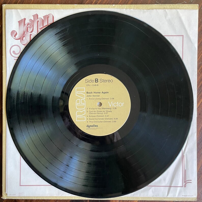 John Denver — Back Home Again — Vinyl LP Record Gatefold — 1974 — RCA ...