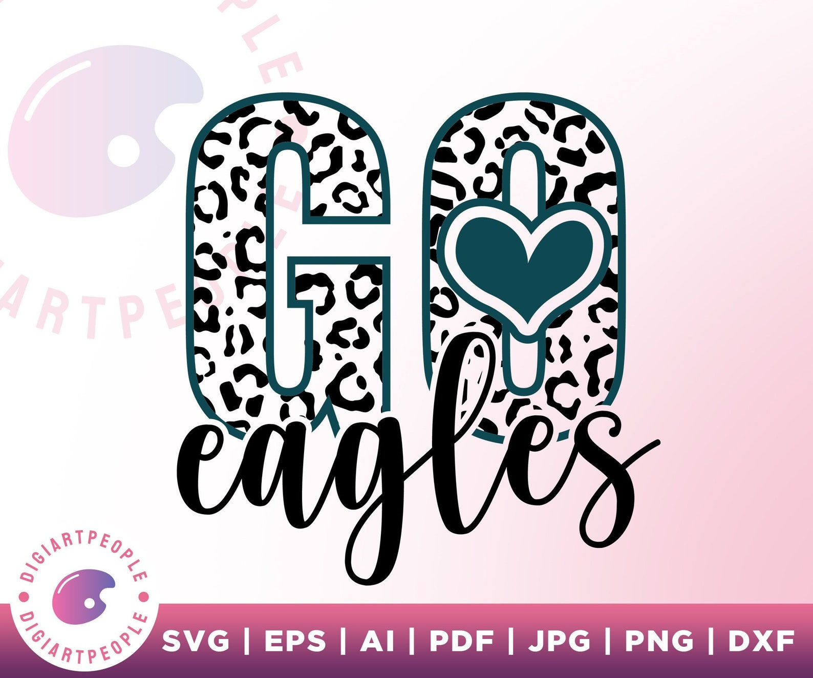 Go Eagles Svg, Leopard Go Eagles Svg, Eagles Svg, Eagles Mascot Svg ...