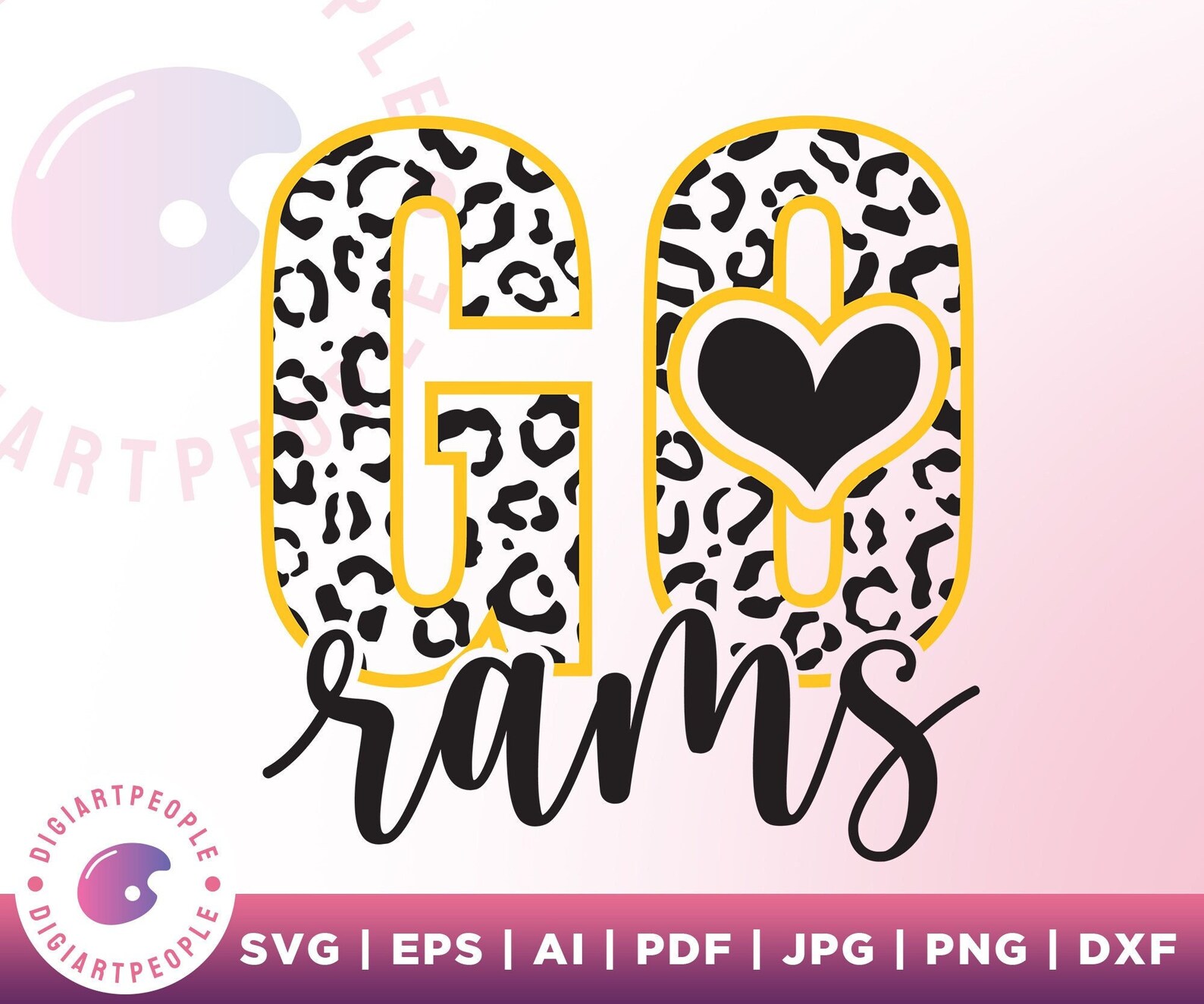 Go Rams Svg, Leopard Go Rams Svg, Rams Svg, Rams Mascot Svg, Rams Svg ...