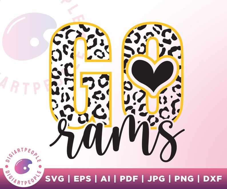 Go Rams Svg, Leopard Go Rams Svg, Rams Svg, Rams Mascot Svg, Rams Svg ...