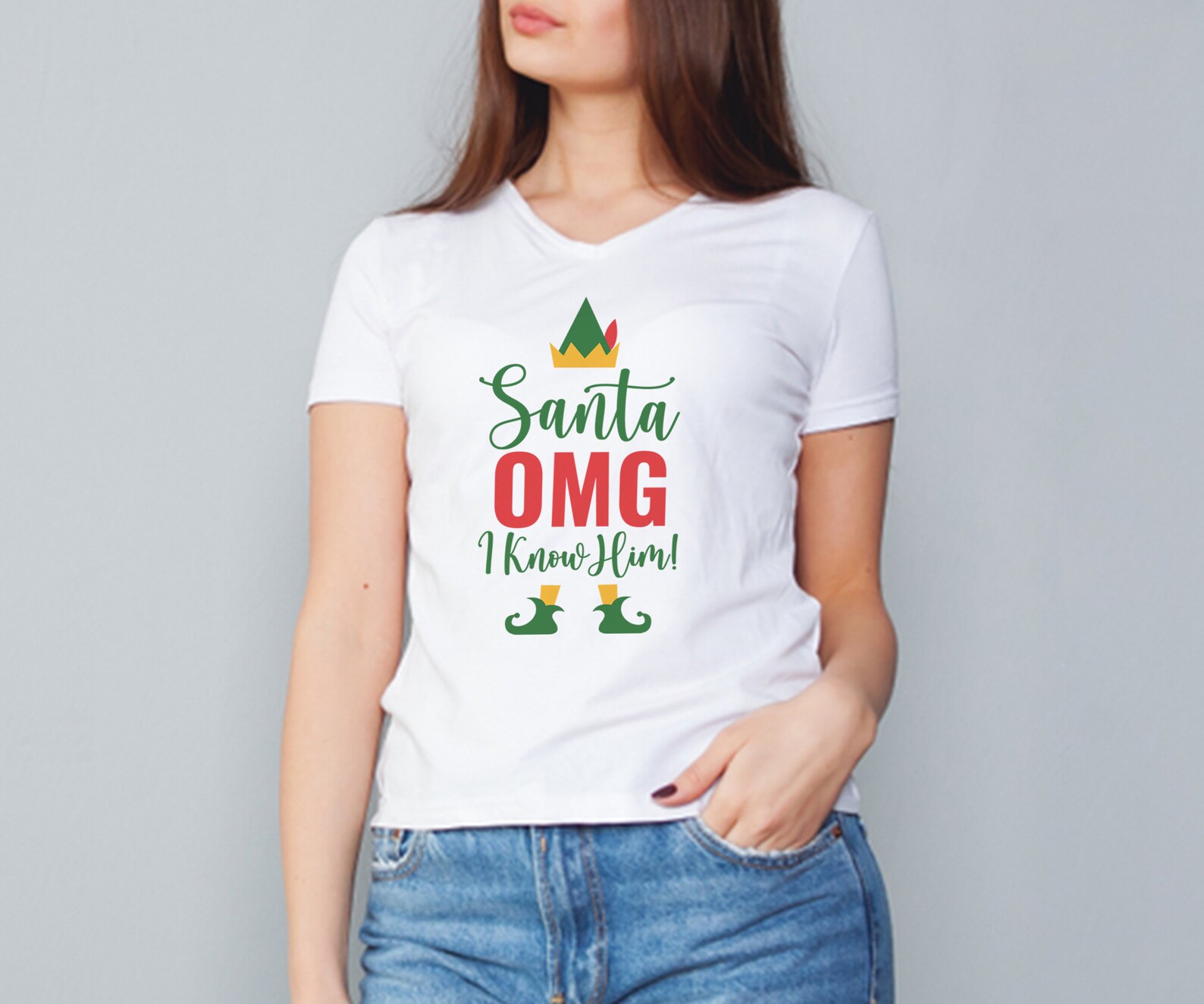 Santa Omg I Know Him Svg, Png, Eps, Pdf Files, Buddy Elf Svg, Elf Svg ...