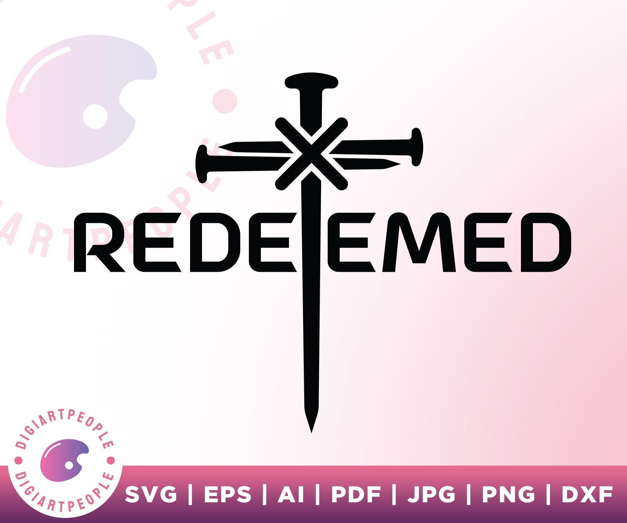Redeemed Svg, Redeemed Shirt Design, Redeemed Png, Redeemed Sublimation ...