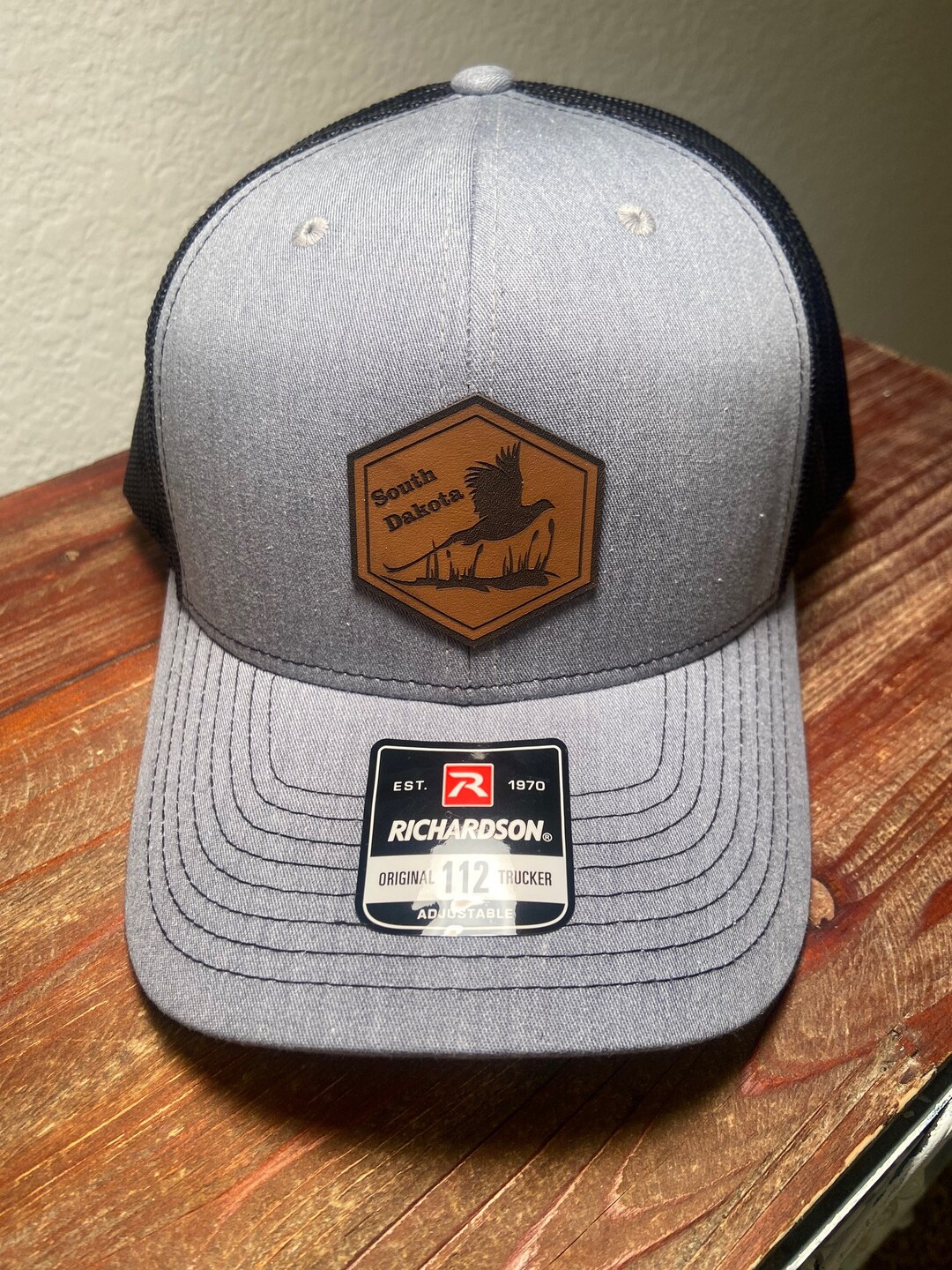 Genuine Leather Pheasant Patch Hat - Etsy