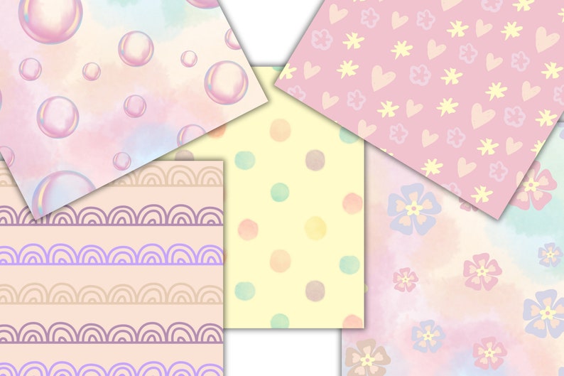 20 Pack Pastel Palette Digital Sheets for Commercial Use - Etsy