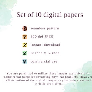 10 Music Digital Paper for Commercial Use - Etsy