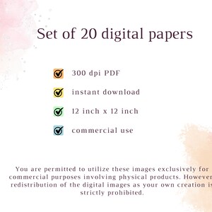 20 Pack Pastel Palette Digital Sheets for Commercial Use - Etsy