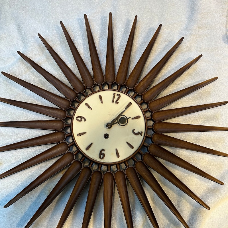 Sunburst Clock - Etsy