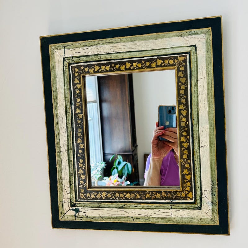 Hand Painted Mirror - Etsy