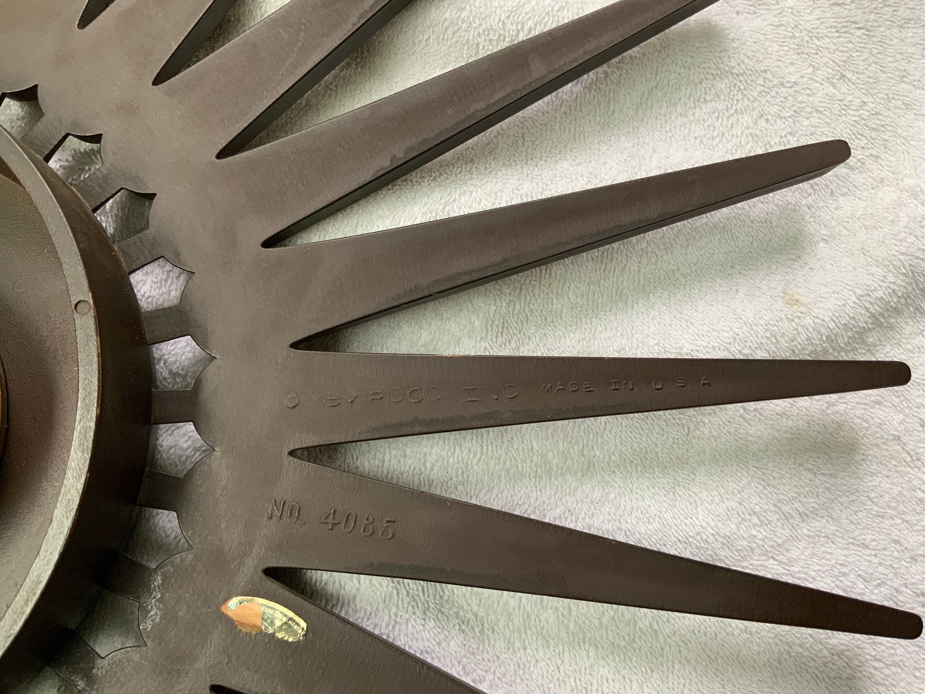 Mid-century Sunburst Wall Clock by Syroco Danish Inspired - Etsy