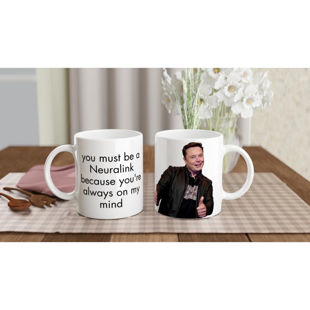Elon Musk Meme Mug Funny Geek Gift for Tesla, Spacex & Neuralink Fans ...