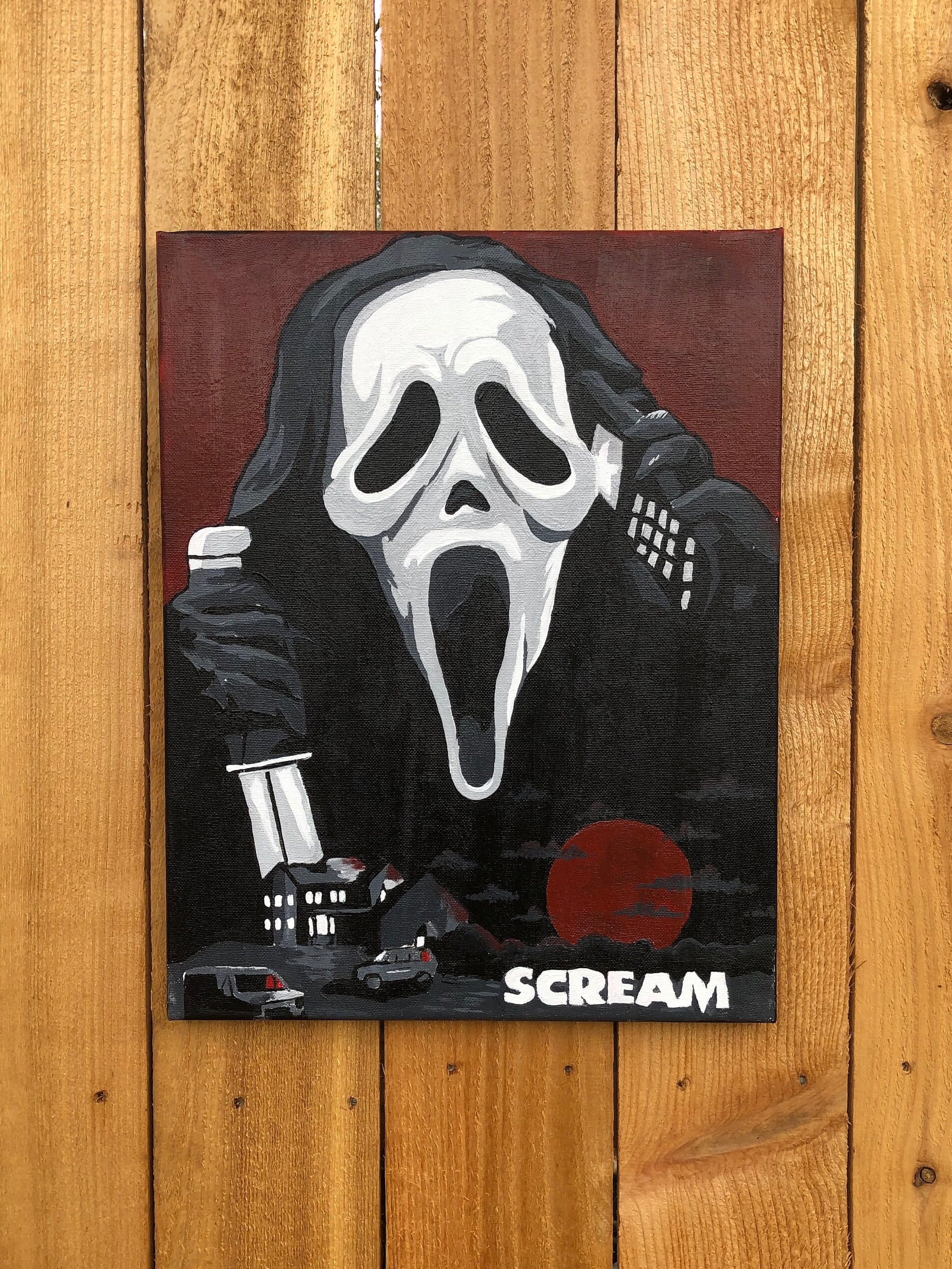 Scream Movie Canvas Painting - Etsy