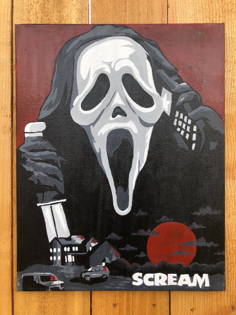 Scream Movie Canvas Painting - Etsy