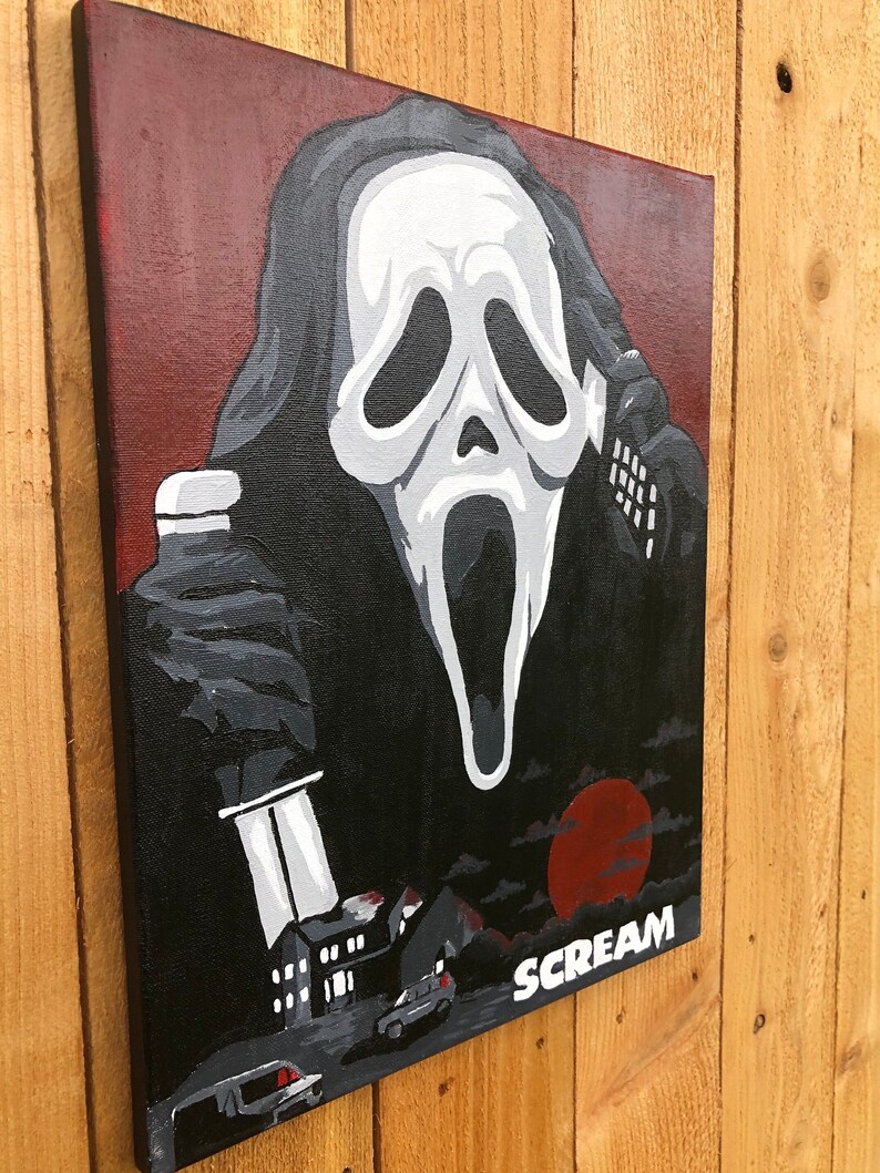 Scream Movie Canvas Painting - Etsy