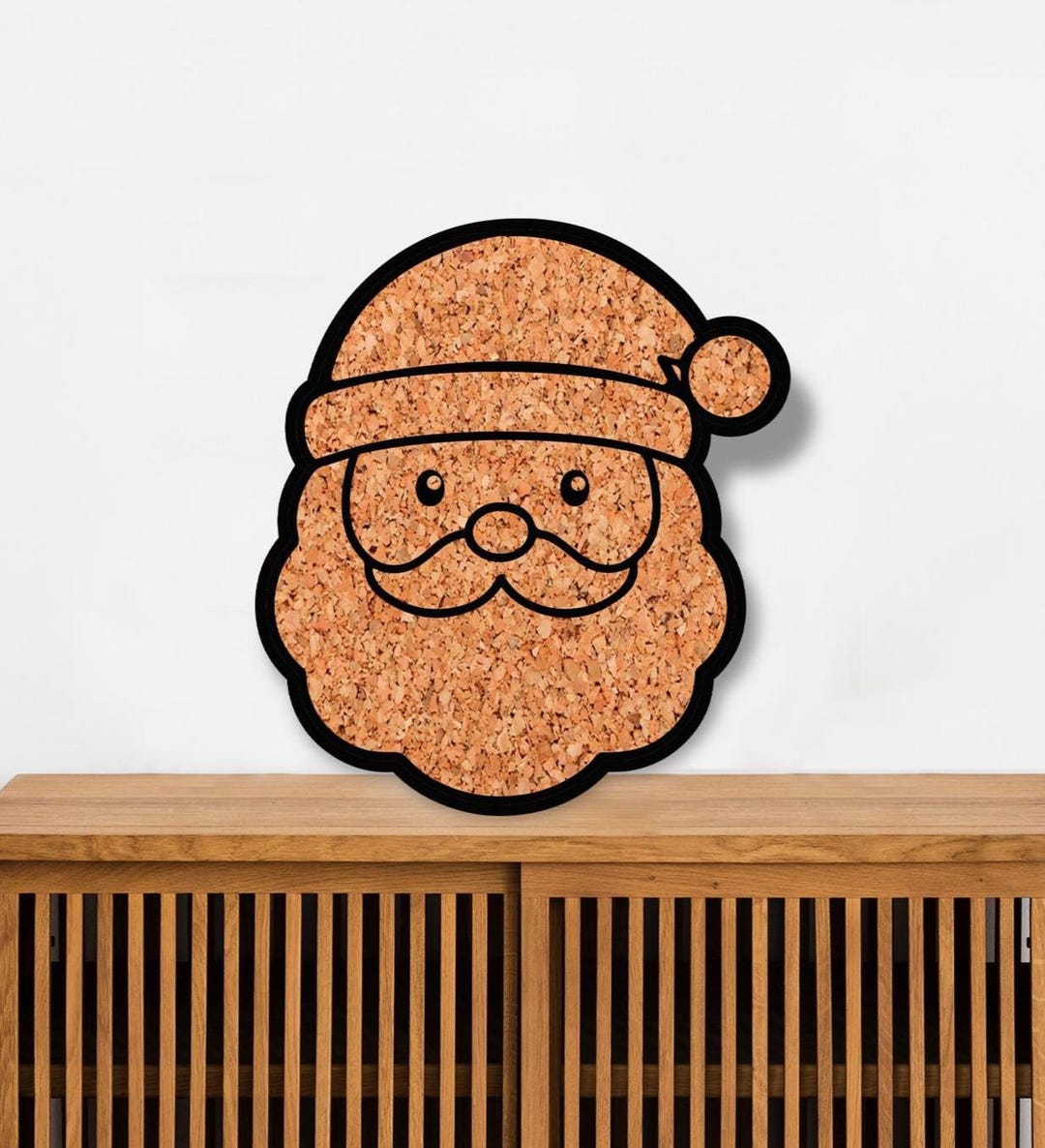 Santa Claus Pin Board, Christmas Cork Boards for Pins, Santa Claus Cork ...
