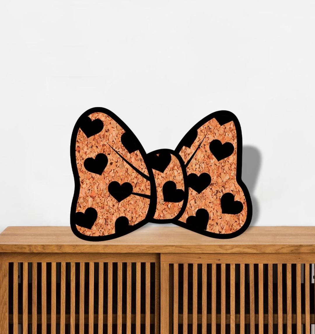 Minnie Pin Board, Minnie Cork Boards for Pins, Minnie Bow Cork Board ...
