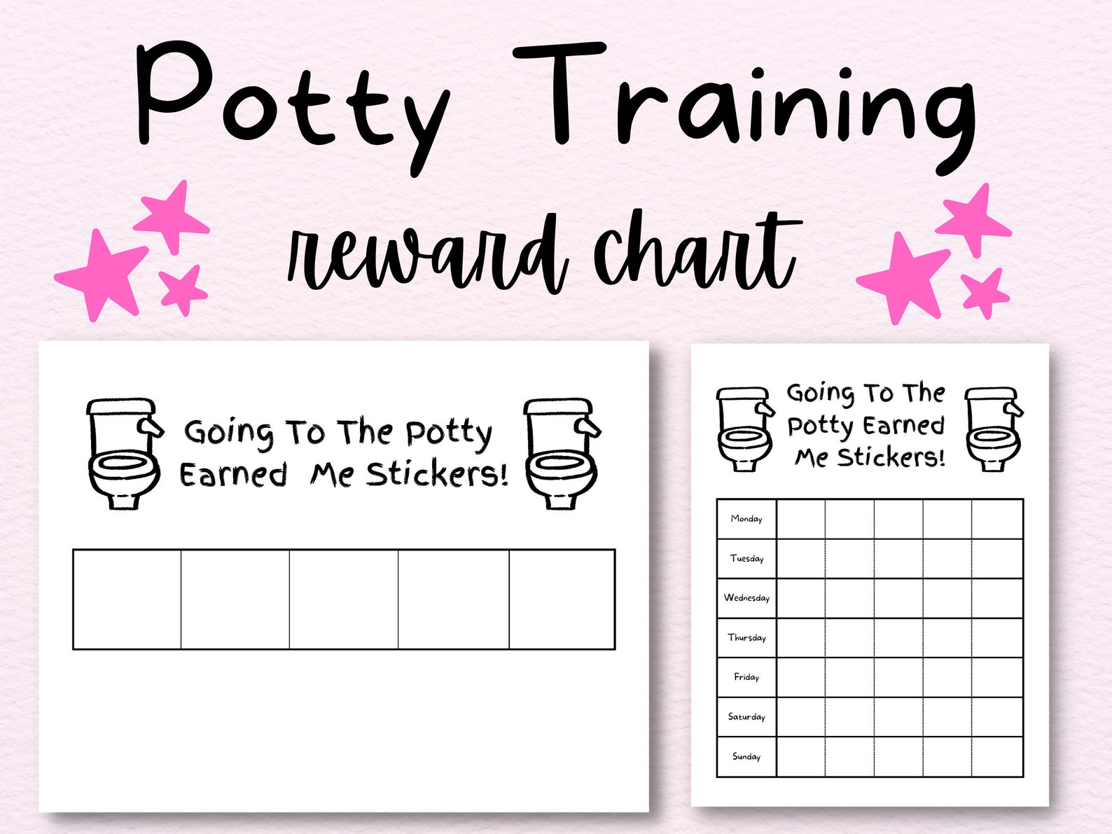 Potty Training Reward Chart, Potty Chart, Potty Training Chart ...