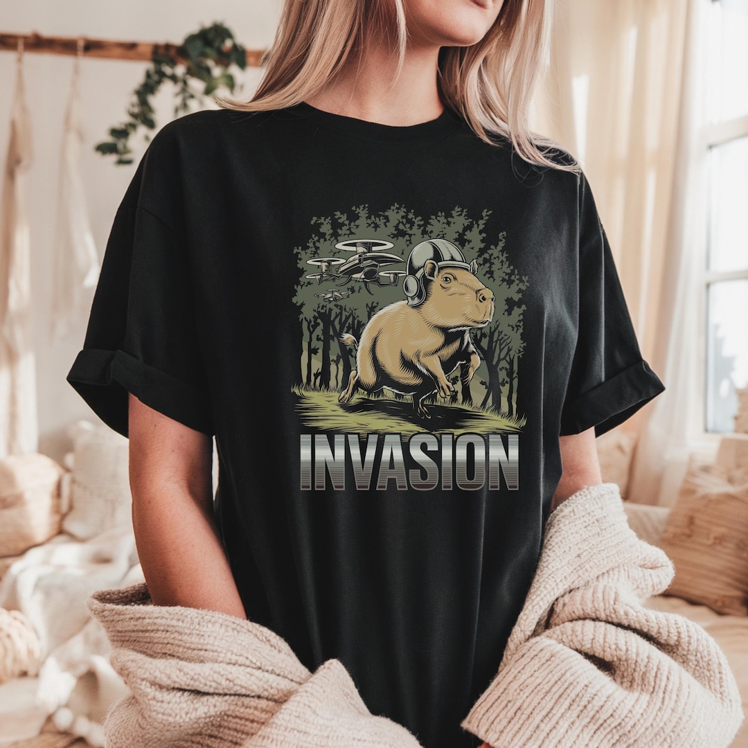 Capybara Running From Drone Invasion - Etsy