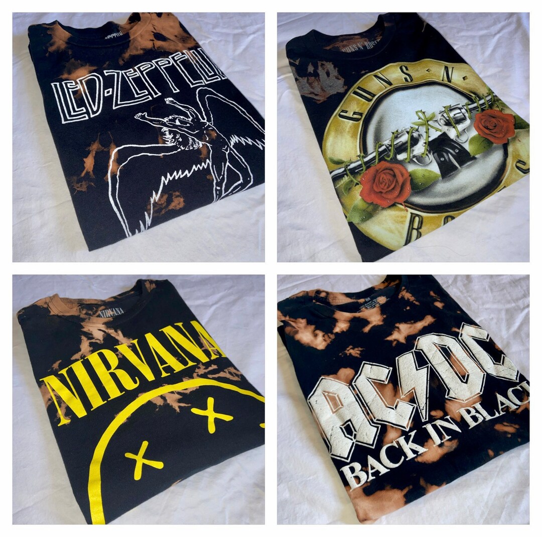 Band Tees, Rock T-shirts, Classic Rock Band Tees, Logo Tees, Bleach ...