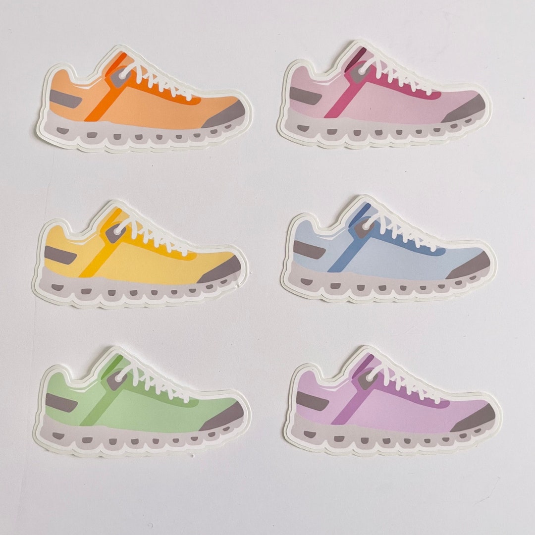 Shoe Sticker, Runner Sticker, Workout, Various Colors, Waterproof - Etsy
