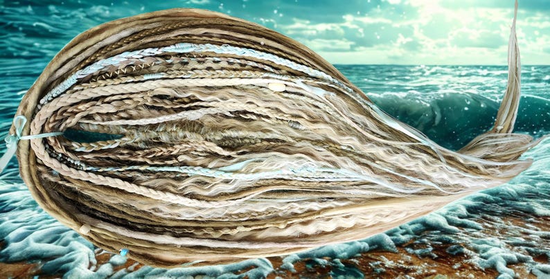 Bondi Wave Temporary Dreadlock Extensions. Double Ended Dreads. Beachy ...