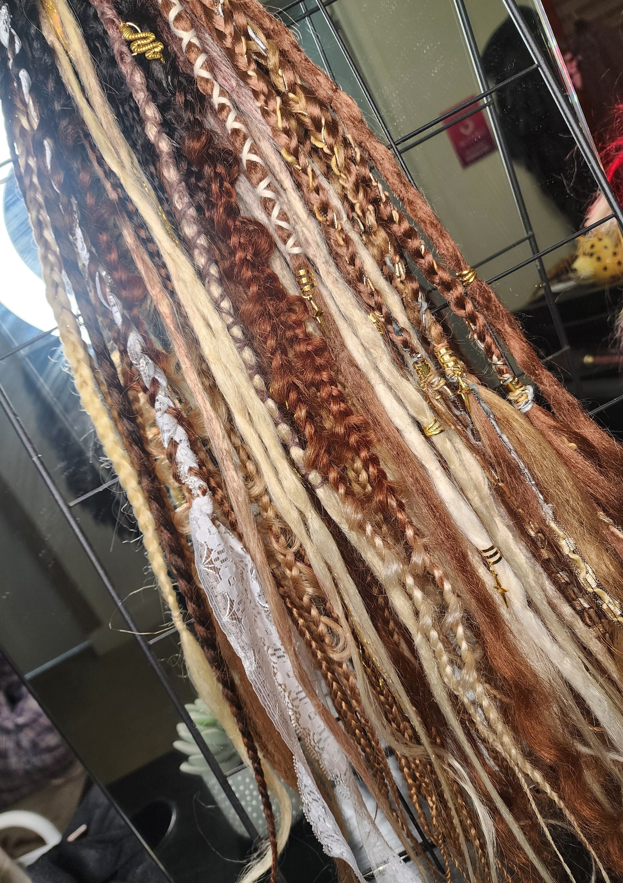 Bohemian Dream Set of 70 Se Braid in Dreads/braids/wraps Extensions W ...