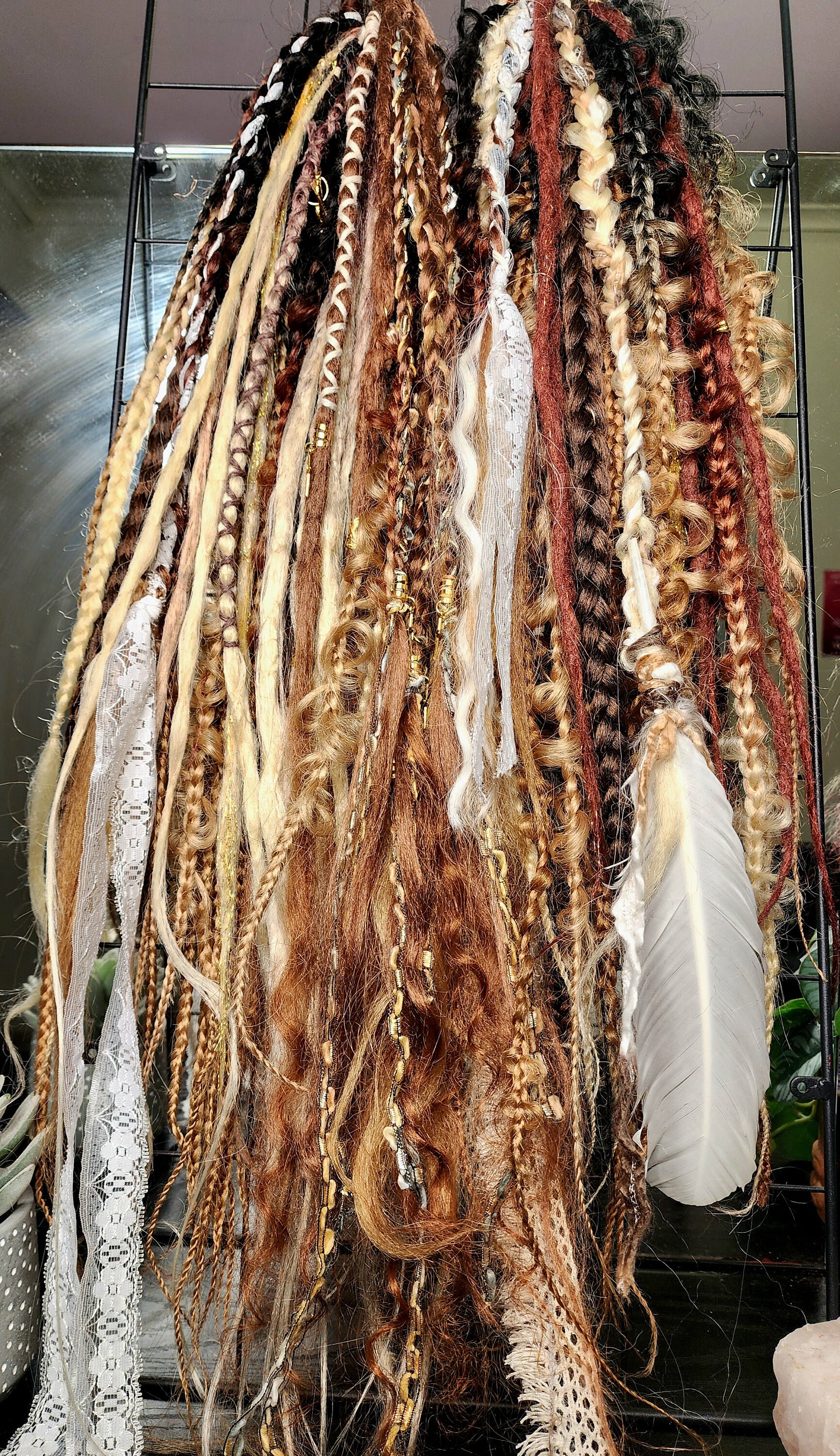 Bohemian Dream Set of 70 Se Braid in Dreads/braids/wraps Extensions W ...