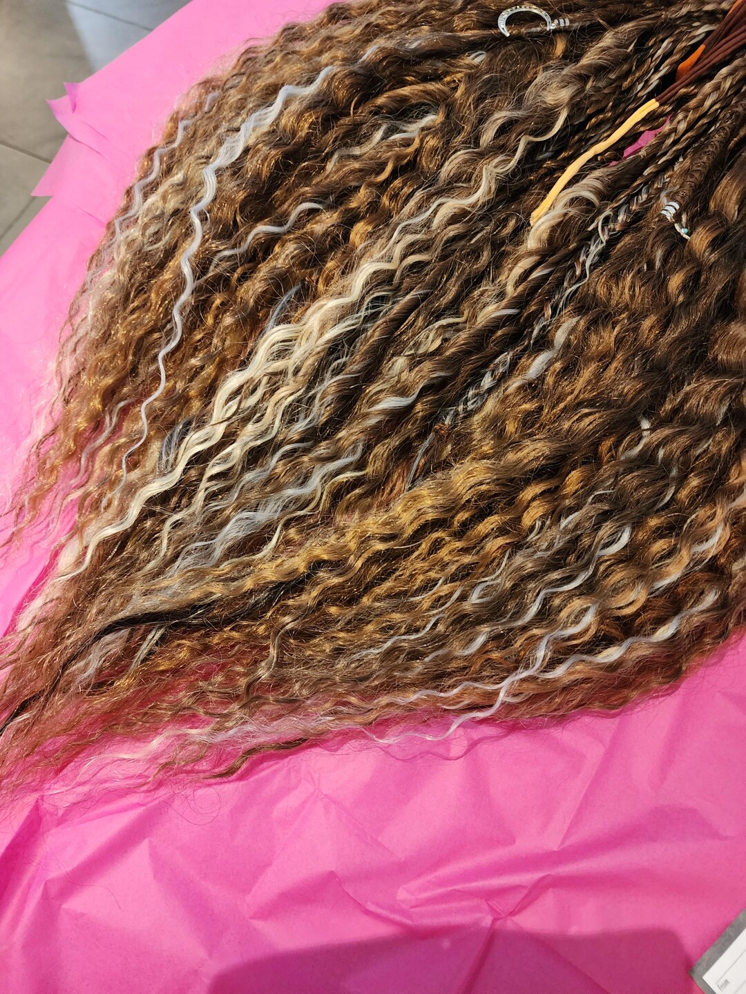 Lush Lioness Double Ended Brunette and Golden Honey Dreadlock, Varied ...