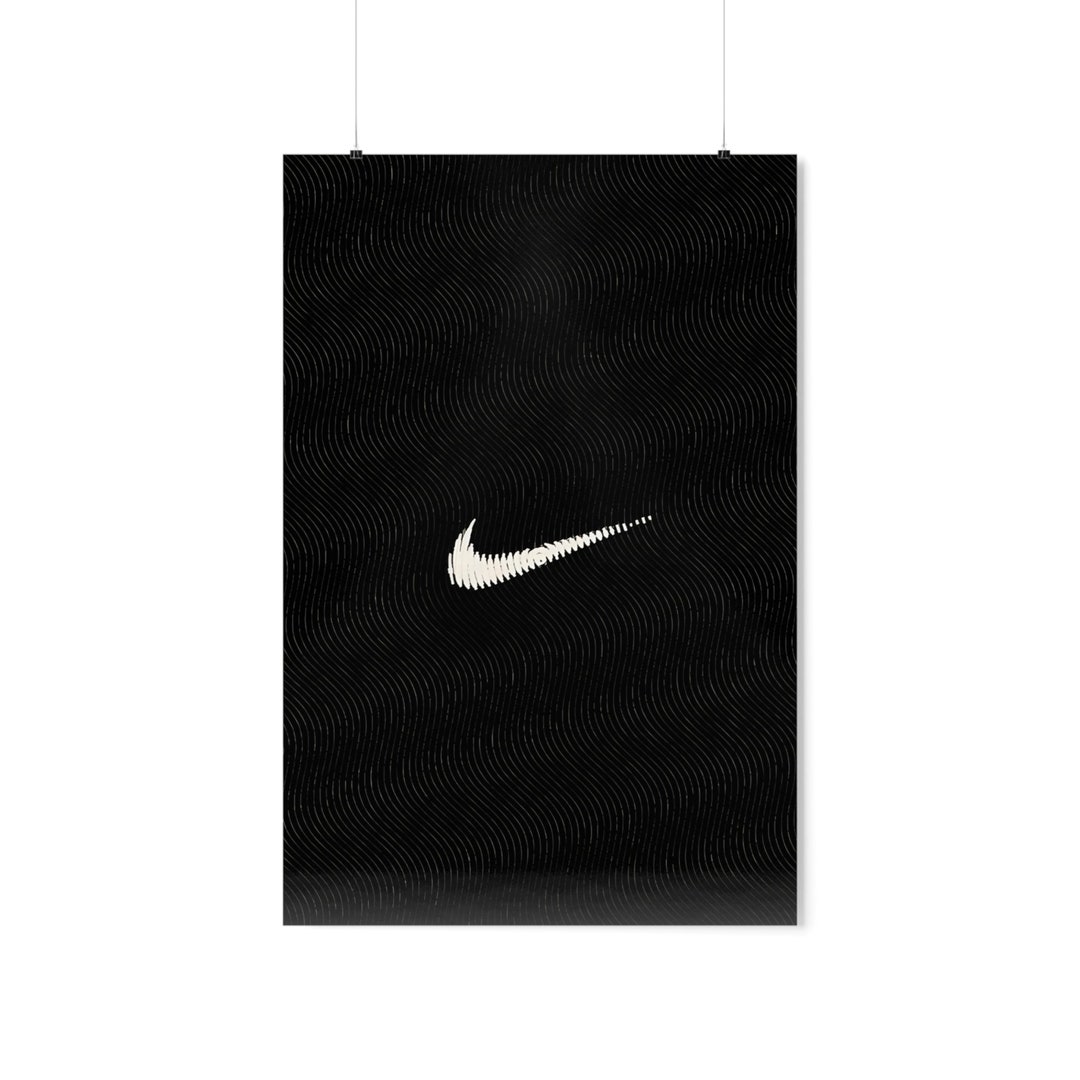 Distorted Black Nike Print, Wall Decor, Poster, Sneakerhead Art, Office ...