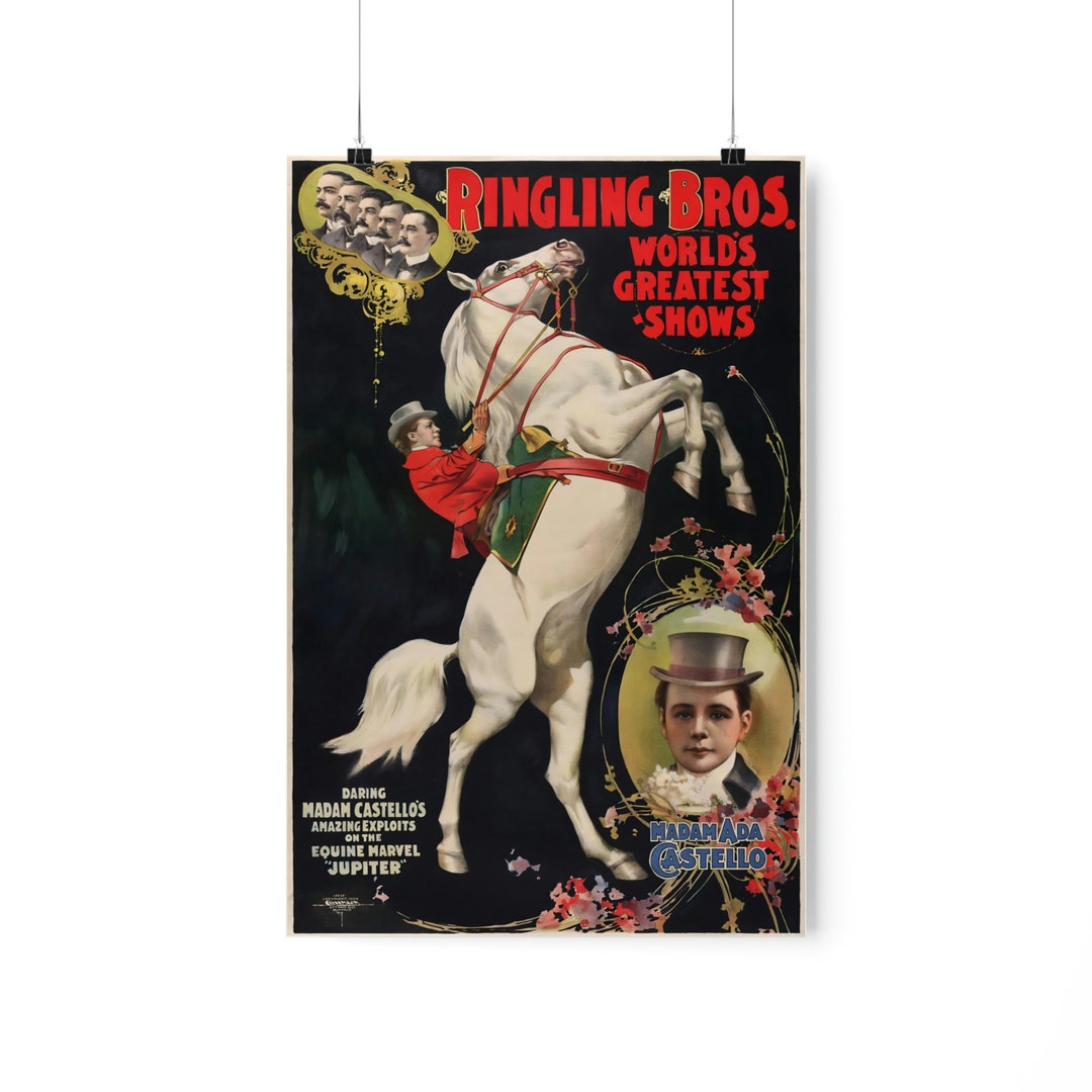 Ringling Brothers Vintage Ad Poster, Print, Wall Decor, Wall Art ...