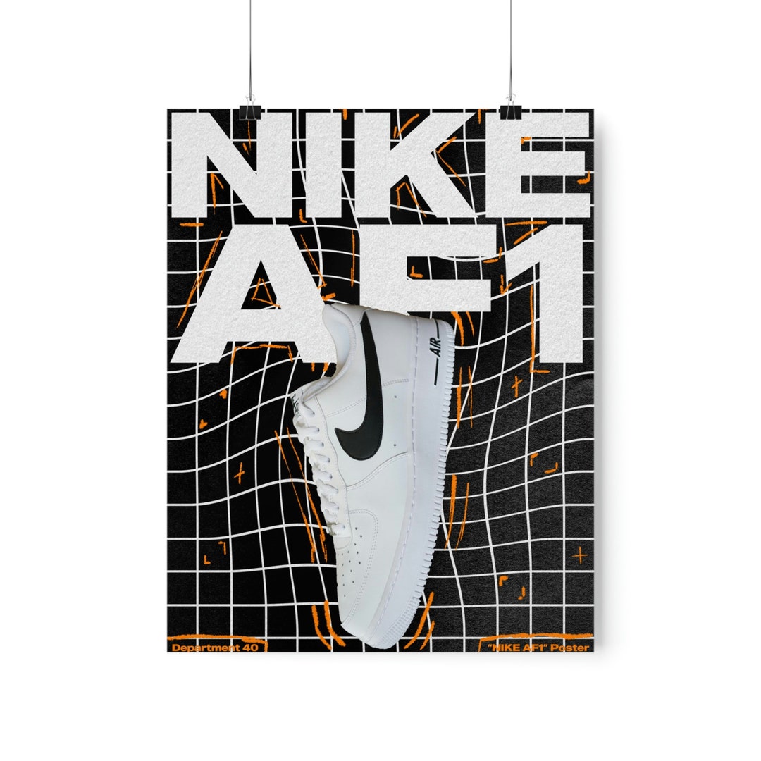 Nike AF1 Poster, Print, Wall Decor, Wall Art, Office Decor, Modern Art ...