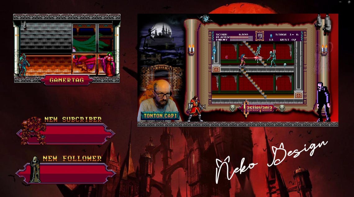 Castelvania Stream Overlay - Complete Pack | Animated | Twitch & OBS ...