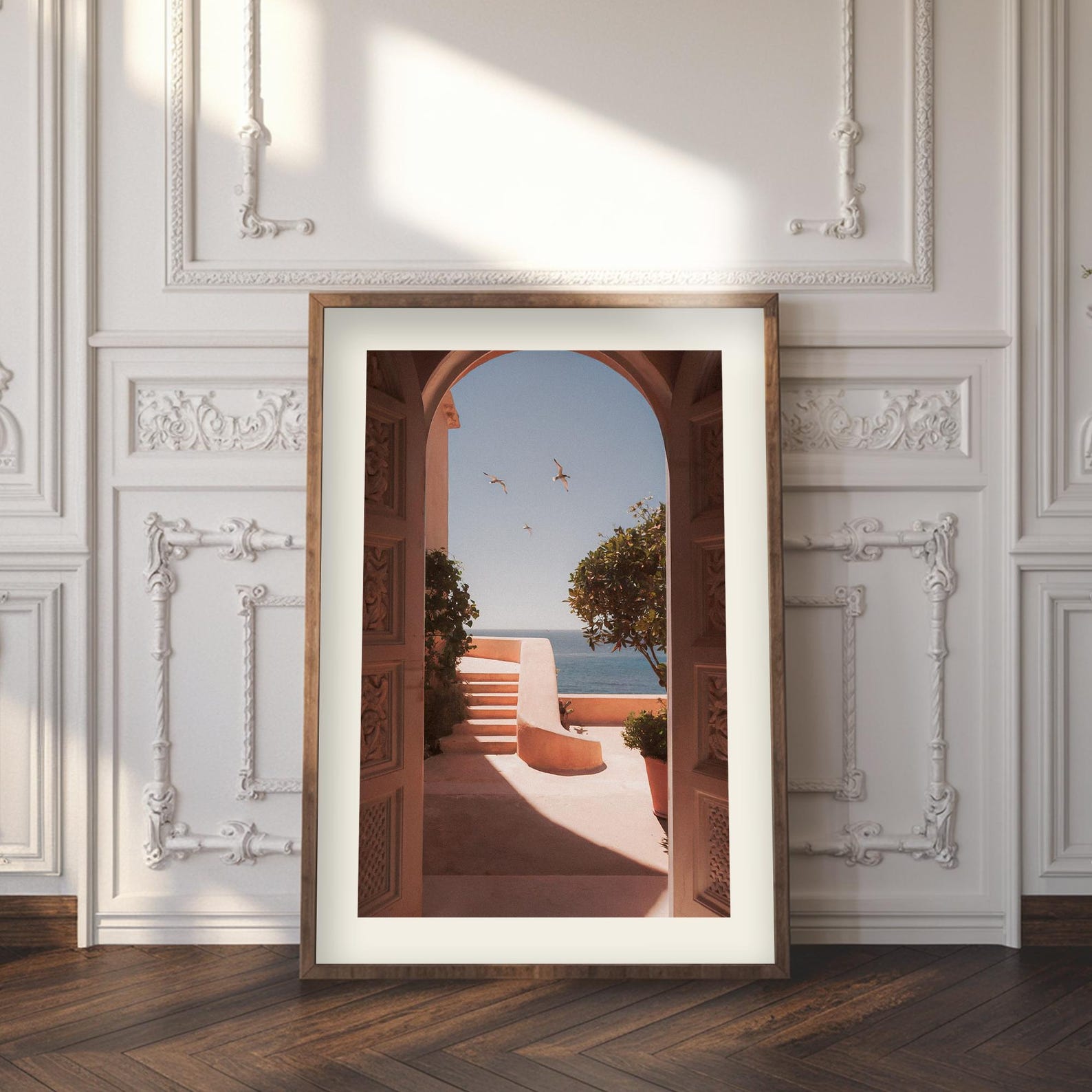 Pastel Vista Old Money Printable Wall Art, Riviera Coastal Photo ...
